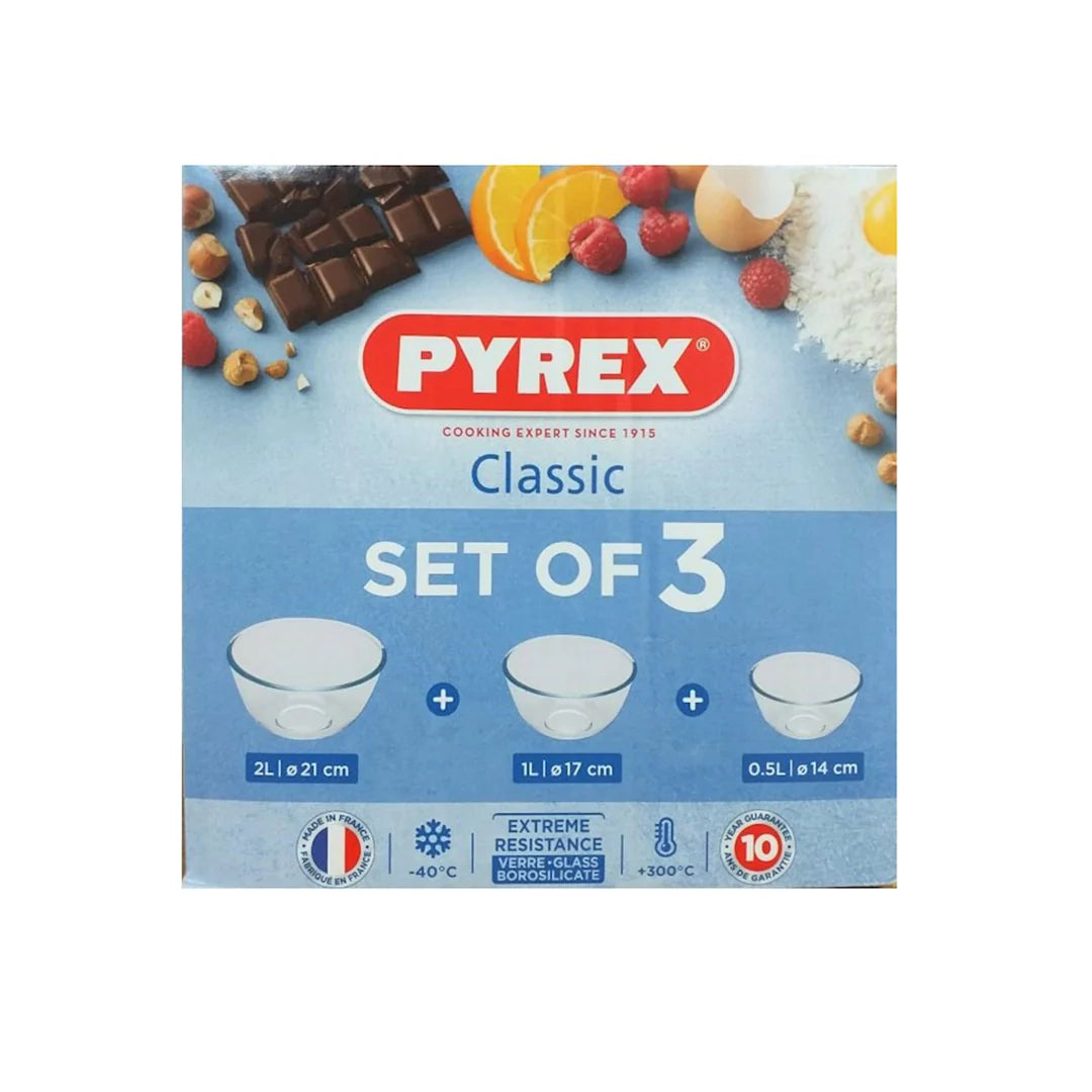 Pyrex Glass Bowl Set X3 – Klik